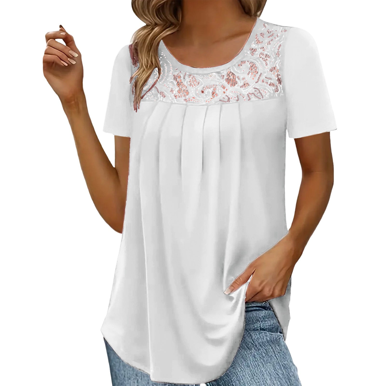 Pmuybhf Female July 4th Womens Christmas Tops Dressy Sexy Summer Vest