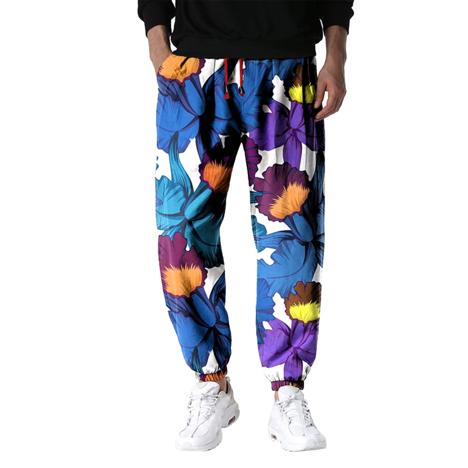 PMUYBHF Men Black Jeans Slim Fit Straight Mens Spring Summer Pants ...