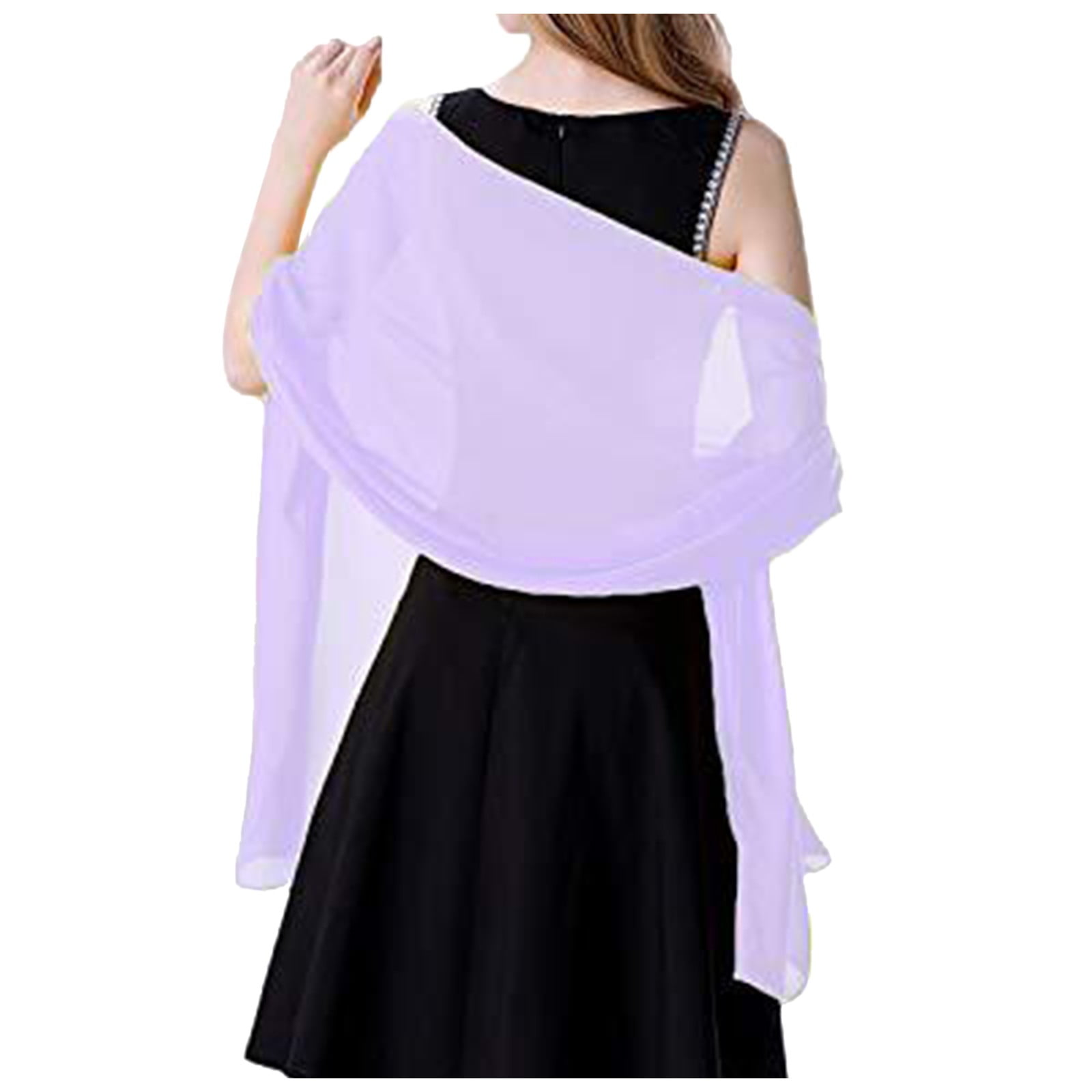 PMVFHDE Shawls and Wraps for Evening Dresses Sheer Chiffon Women ...