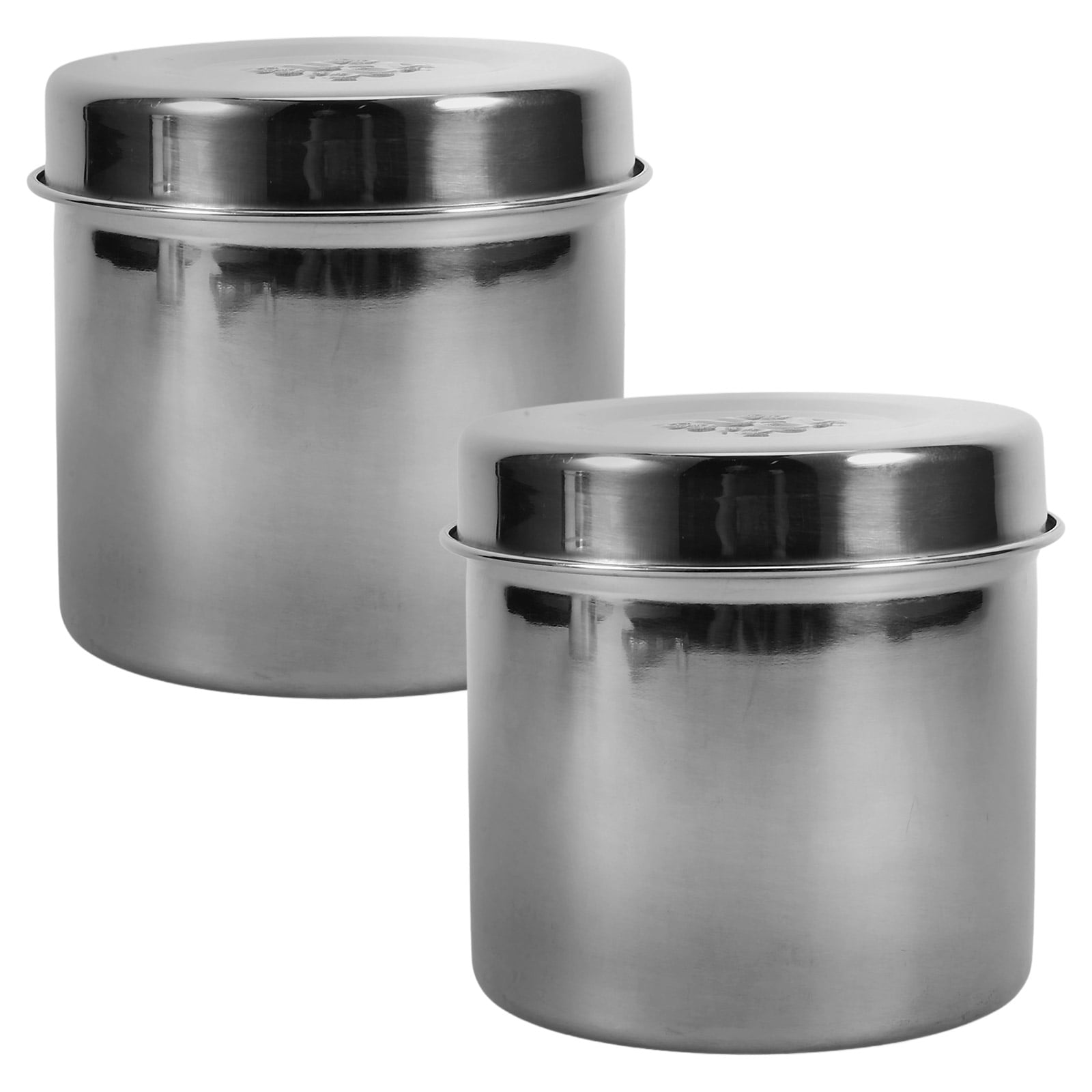 PMine 2pcs Stainless Steel Ointment Jars Iodine Resistant Gauze Holder ...