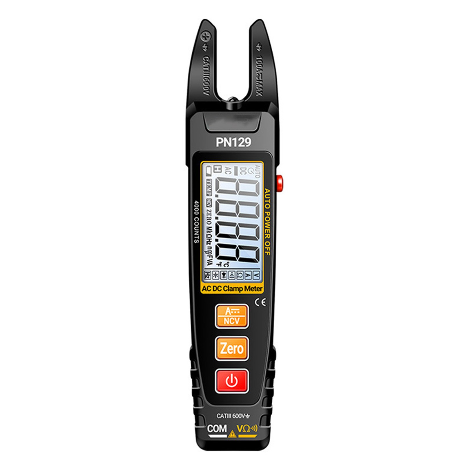PN129 U Shape Clamp Meter with Automatic Range and Data Retention ...