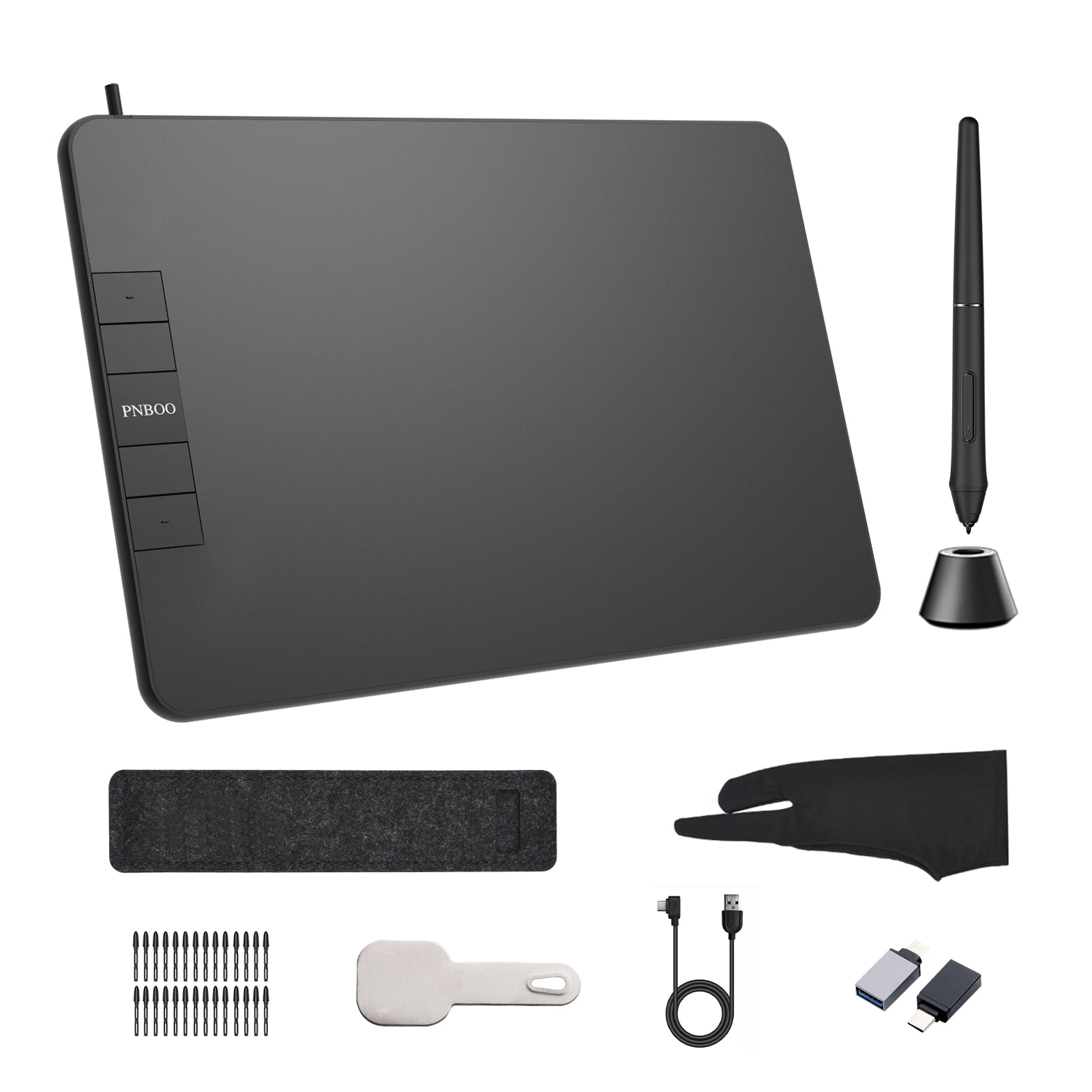PNBOO Graphics Tablet,Animation Battery-Free Stylus Pressure Tilt ...