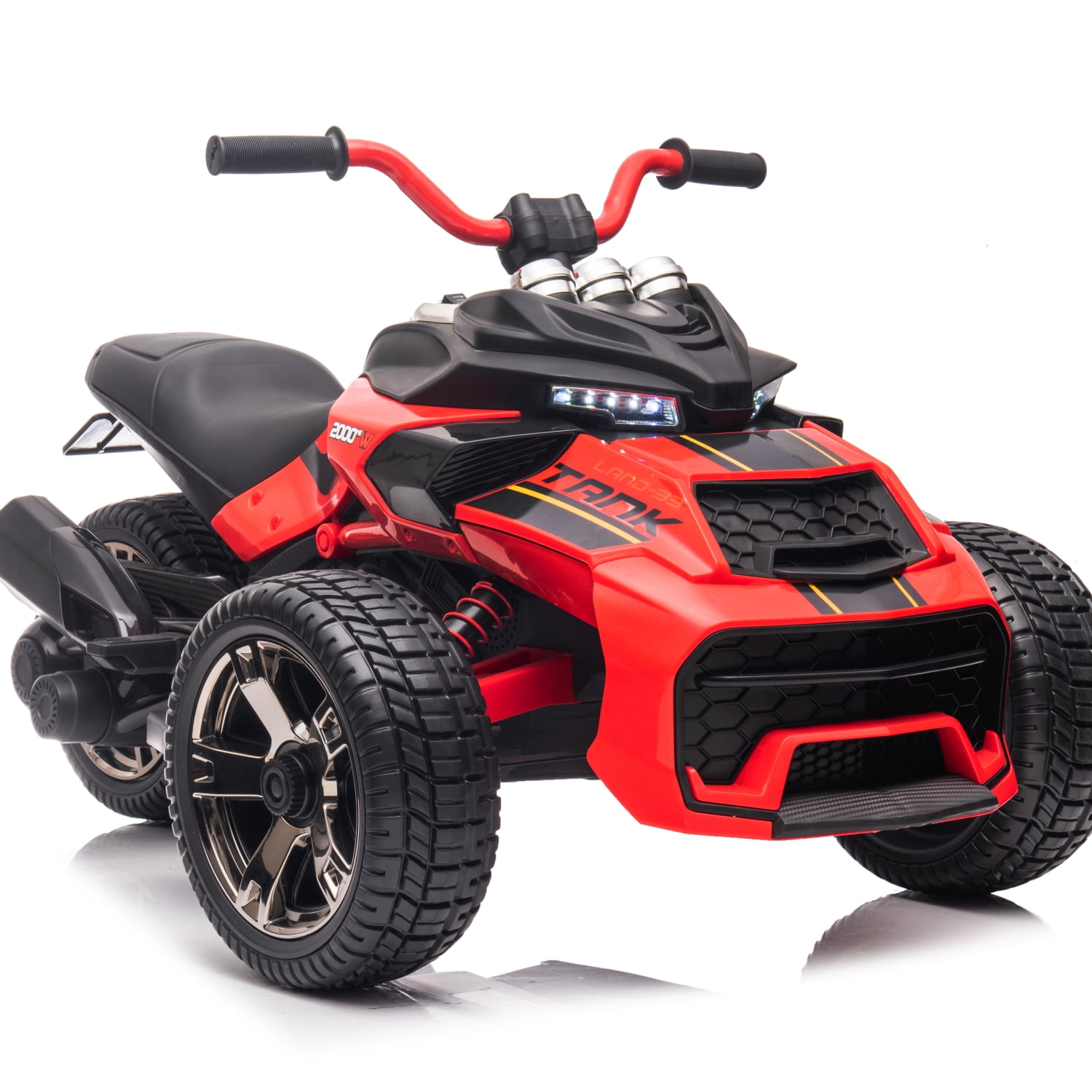 PNGCNG 24V Kids Ride On ATV 3 Wheeler Electric Vehicle Battery Powered ...