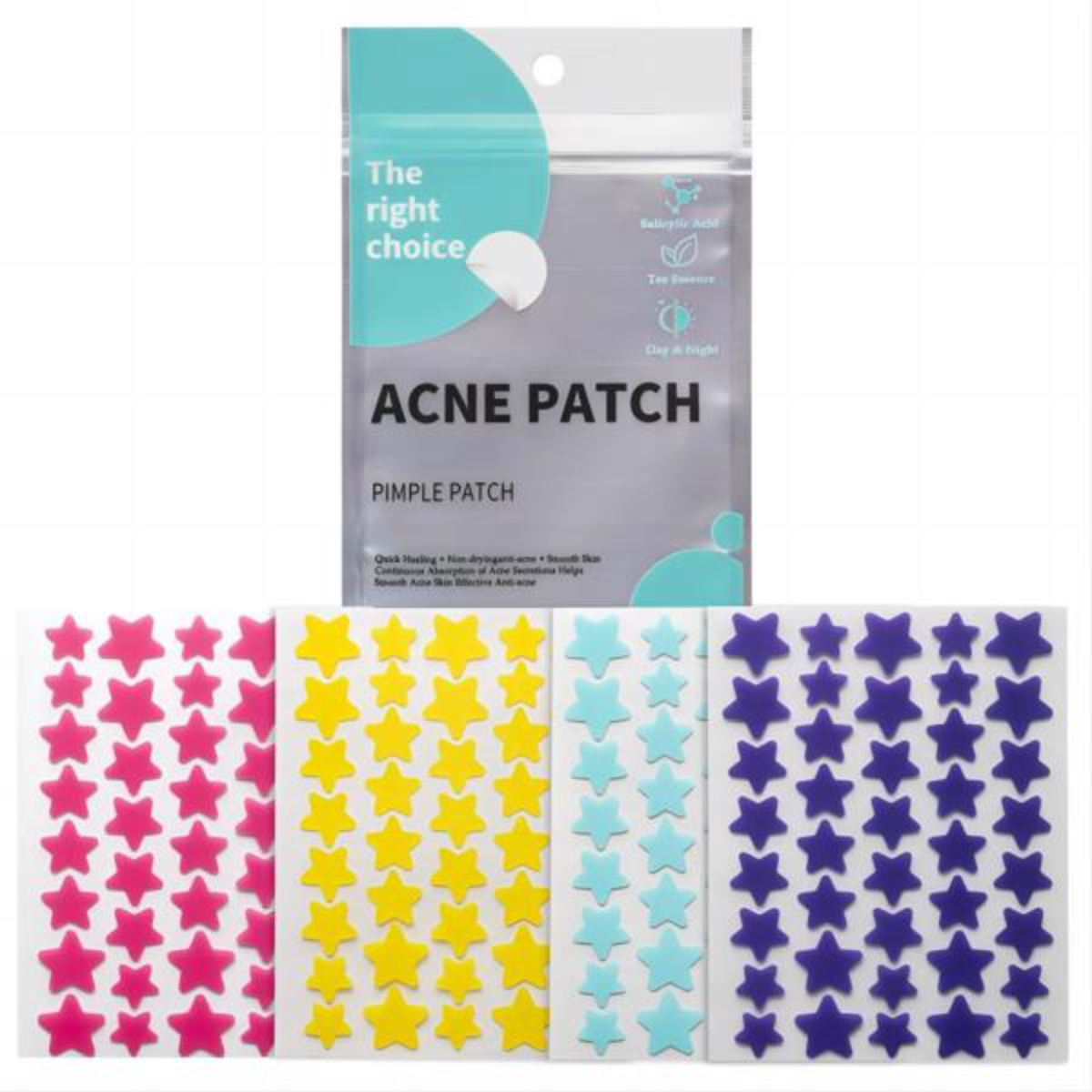PNGCNG Pimple Patches for Face Hydrocolloid Acne Patches Cute Star ...