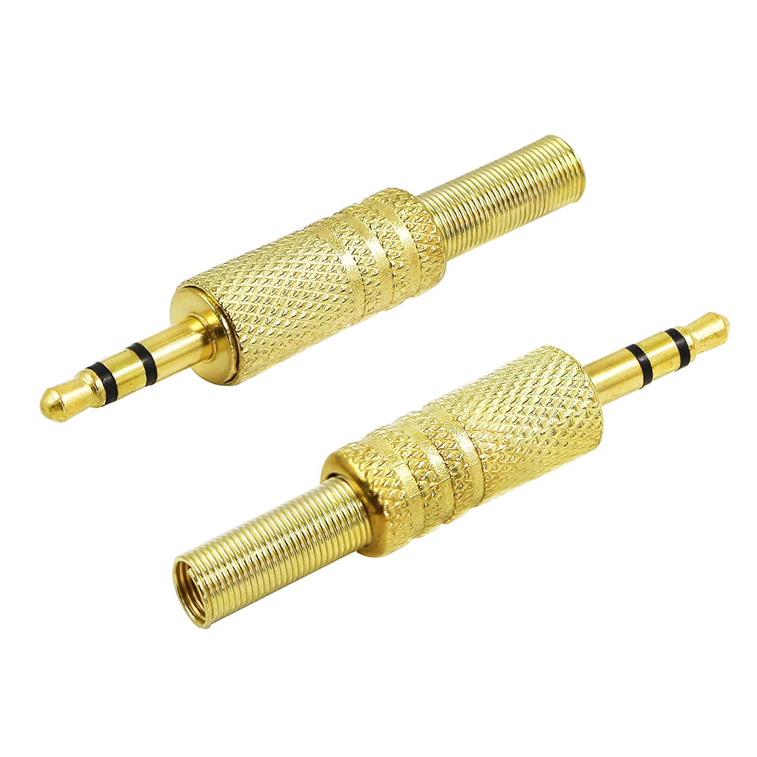 PNGKNYOCN Replacement TRS Male Plug 3 Pole 3.5mm w/Spring Coax Cable ...