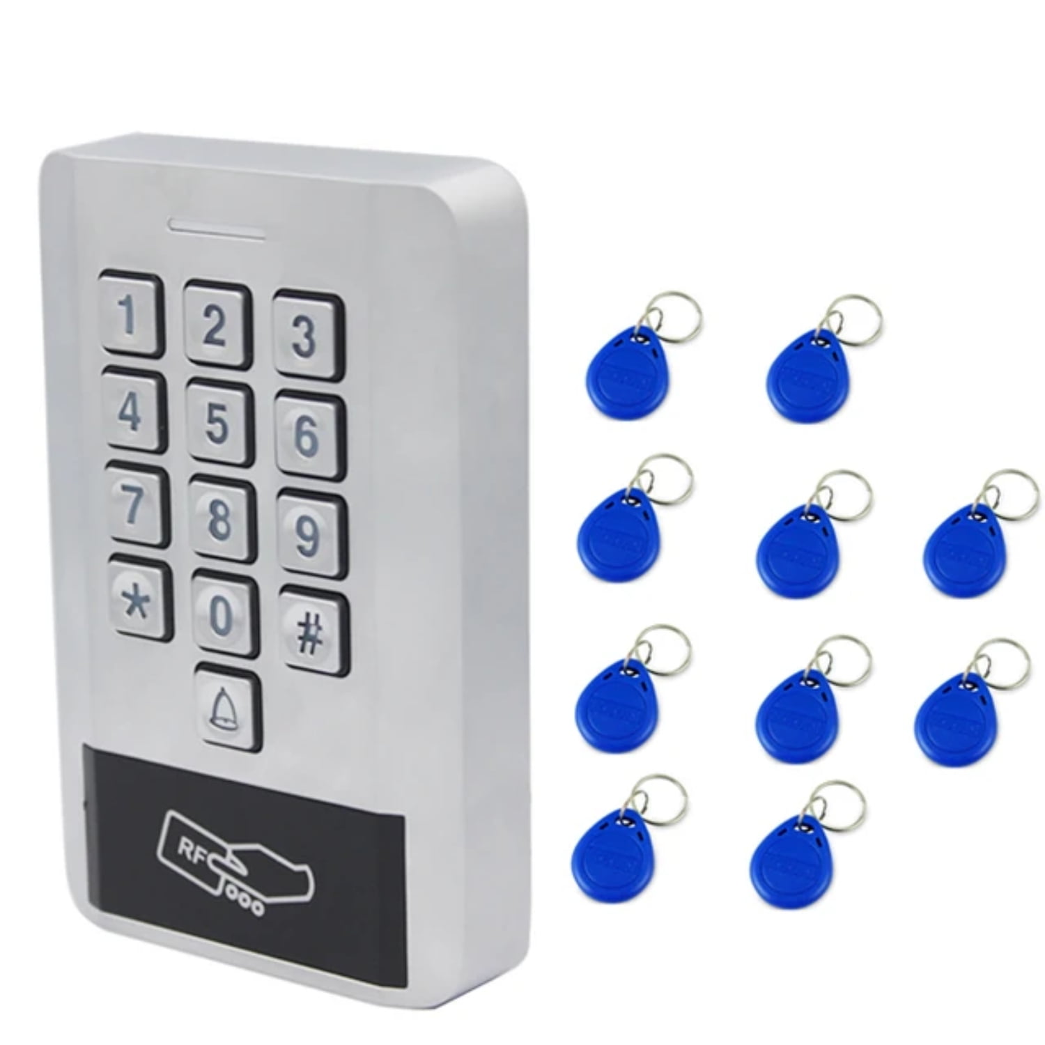 PNGXQON 125KHZ RFID Password Keypad Access Control Backlight Waterproof ...