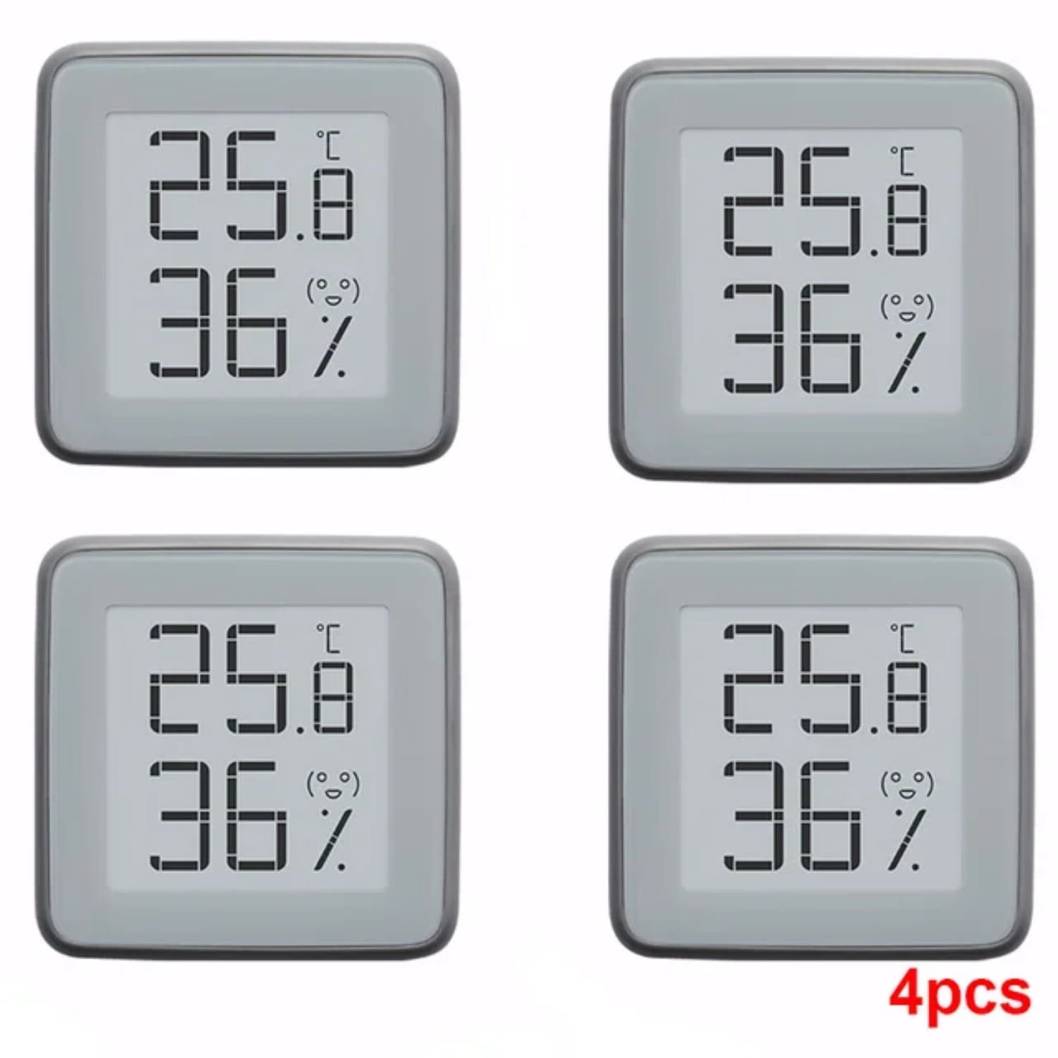 PNGXQON [Upgrade Version] In stock MMC E-Ink BT2.0 Smart Bluetooth Thermometer Hygrometer Works ...