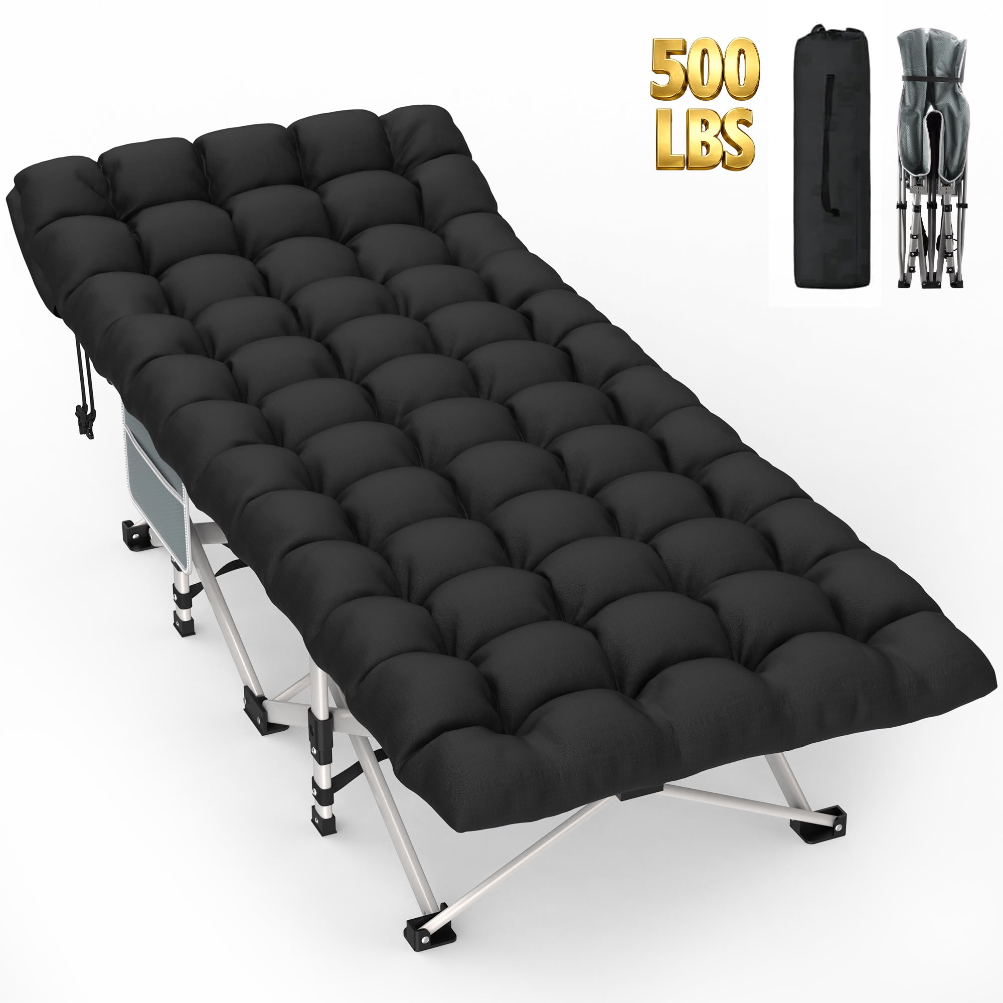 PNKKODW XL Folding Camping Cot Extra Wide 28