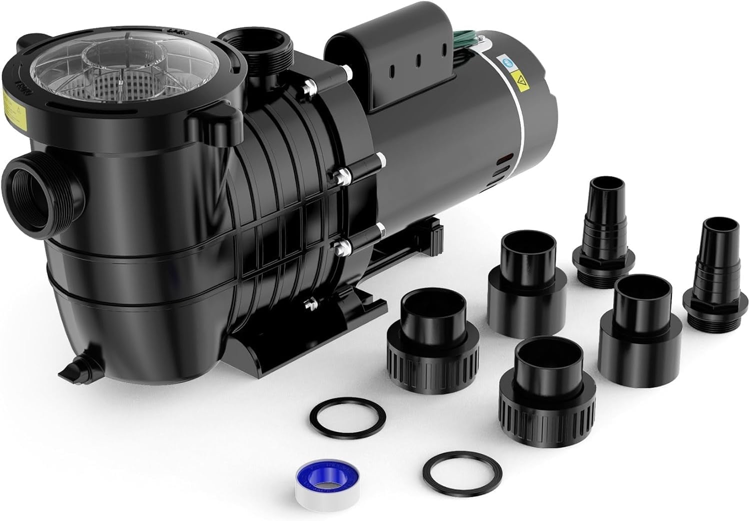 PNKKODW 1pcs 2HP Dual-Speed Pool Pump for 15K-31K gal Pools, Dual ...