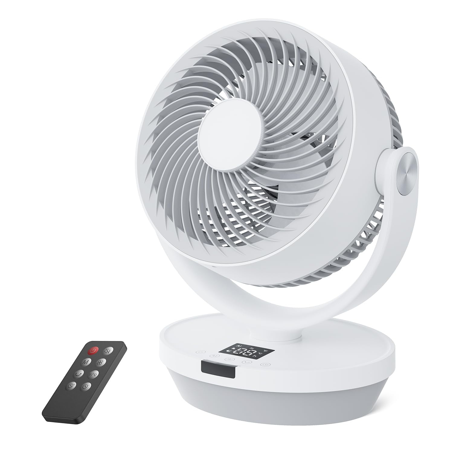 PNTCK Desk fan with Remote Control, 13" Air Circulator Fan, 120 ...