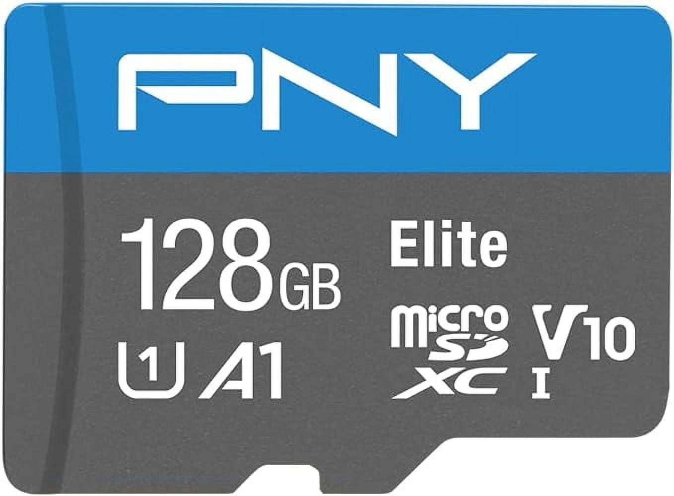 PNY 128GB Elite Mobile Accessories Class 10 U1 V10, A1 microSDXC Flash ...