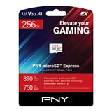 PNY microSD™ Express 256GB UHS-I U3 V30 A1 microSDXC Flash Memory Card ...