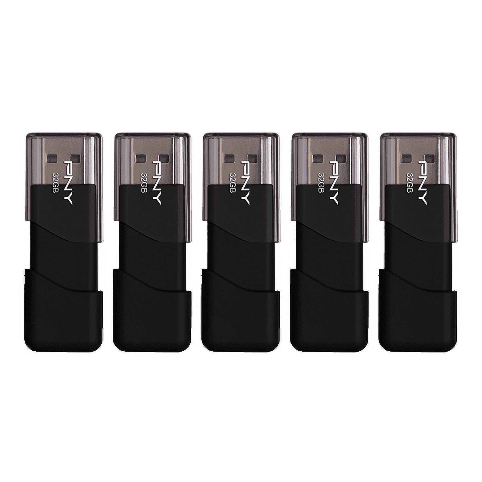 PNY 32GB Attaché 3 USB 2.0 Flash Drive 5-Pack - Walmart.com