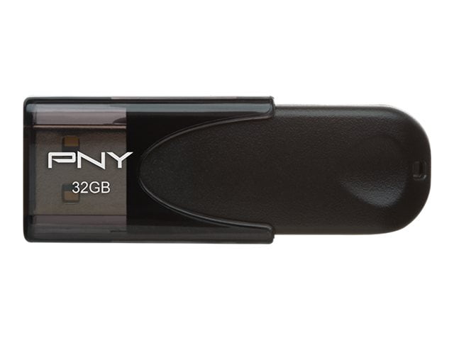 PNY 32GB Attach?? 4 USB 2.0 Flash Drive - Black (P-FD32GATT4-GE ...