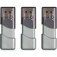 PNY 32GB Turbo Attaché 3 USB 3.0 Flash Drive 3-Pack - Walmart Business ...