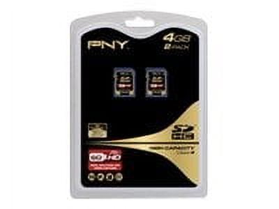 PNY 4GB Secure Digital High Capacity (SDHC) Card -(Twin Pack) - Walmart.com