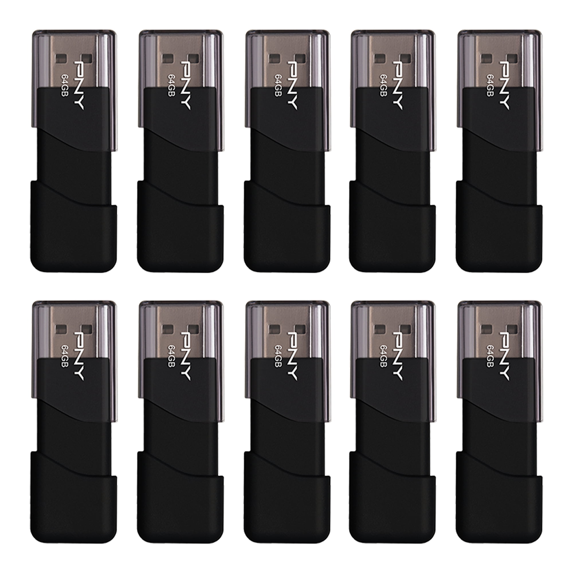 PNY 64GB Attaché USB 2.0 Flash Drive, 10 Pack - Walmart.com