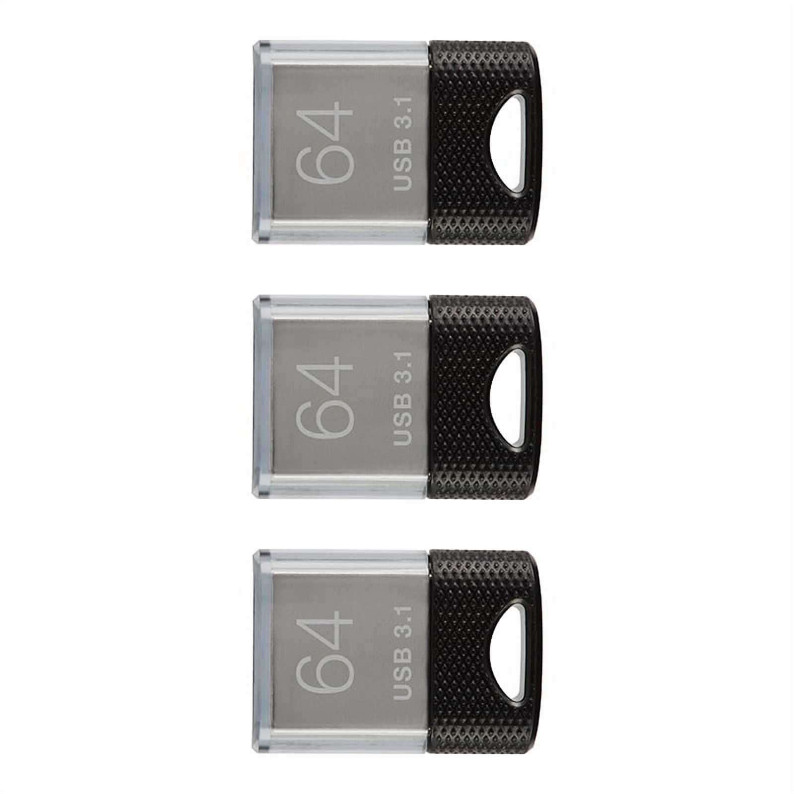 PNY 64GB Elite-X Fit USB 3.1 Flash Drive 3-Pack - Walmart.com