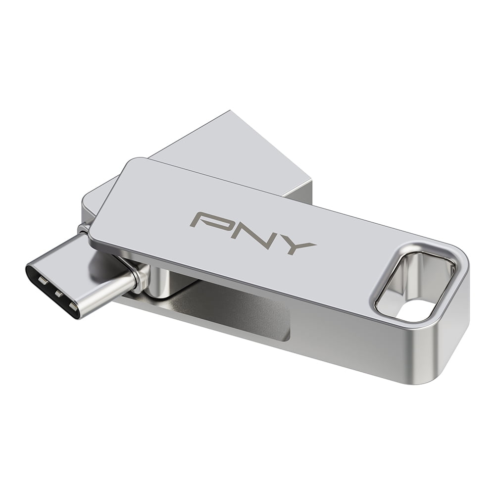 PNY 64GB DUO LINK USB 3.2 Type-C Dual Flash Drive 200 MB/s for Android ...