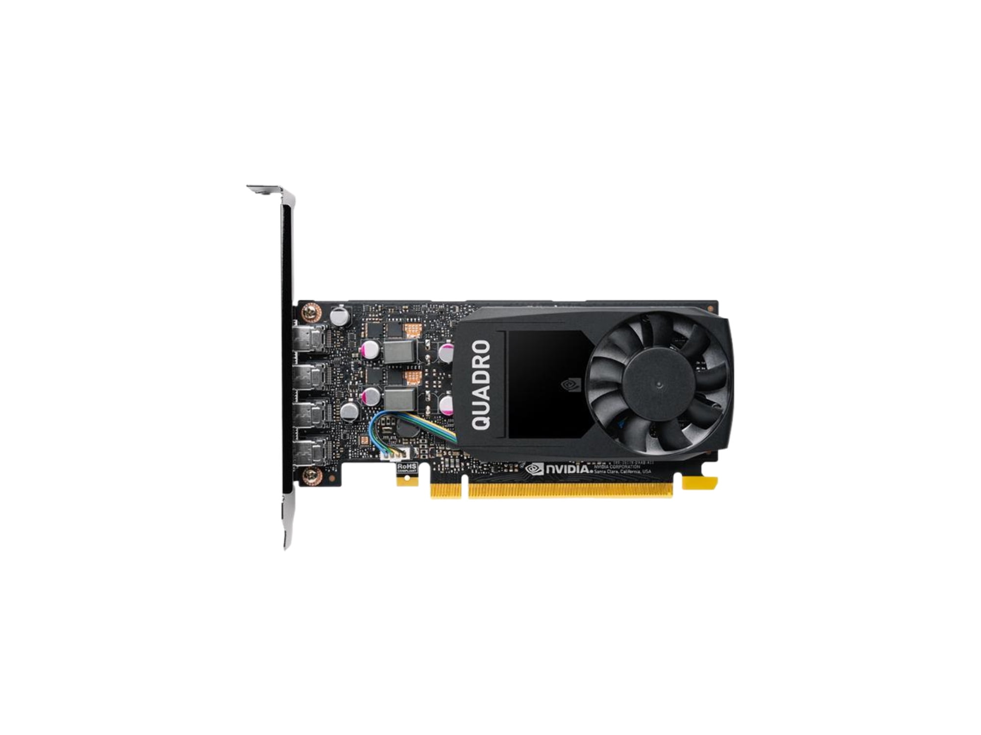PNY NVIDIA Quadro P1000 4GB GDDR5 4Mini DisplayPorts PCI-Express Video ...