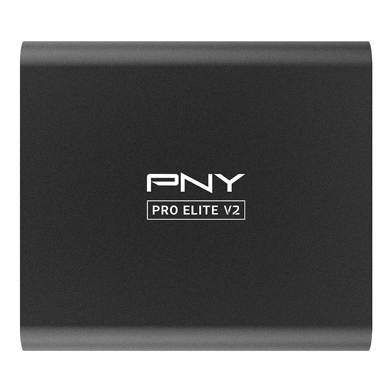 PNY Pro Elite V2 500GB USB 3.2 Gen 2x1 Type-C Portable SSD - Walmart.com
