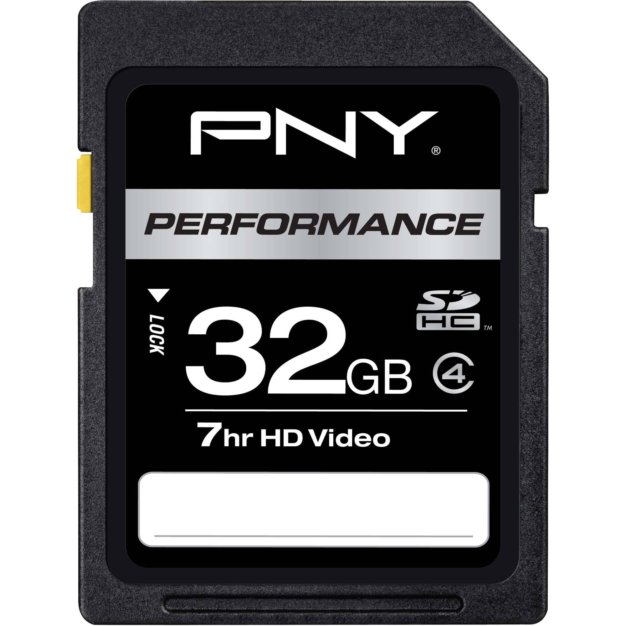 PNY Technologies 32GB Class 4 SDHC Card - Walmart.com