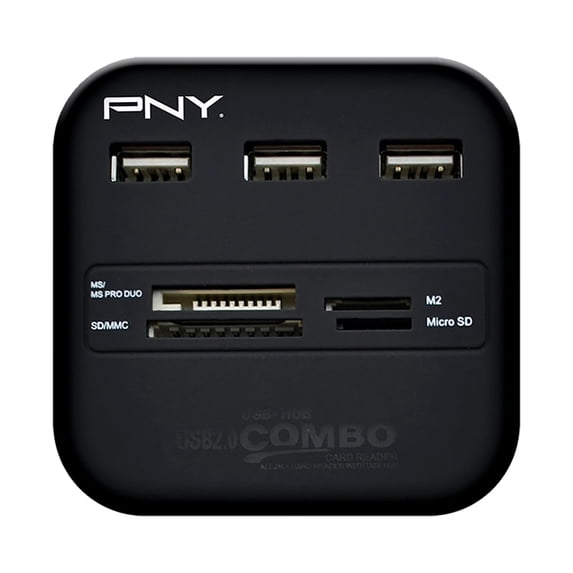 PNY USB 2.0 Memory Card Reader for SD/MMC/M2 Cards - Walmart.com