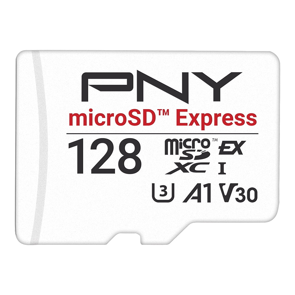 PNY microSD™ Express 128GB UHS-I U3 V30 A1 microSDXC Flash Memory Card ...
