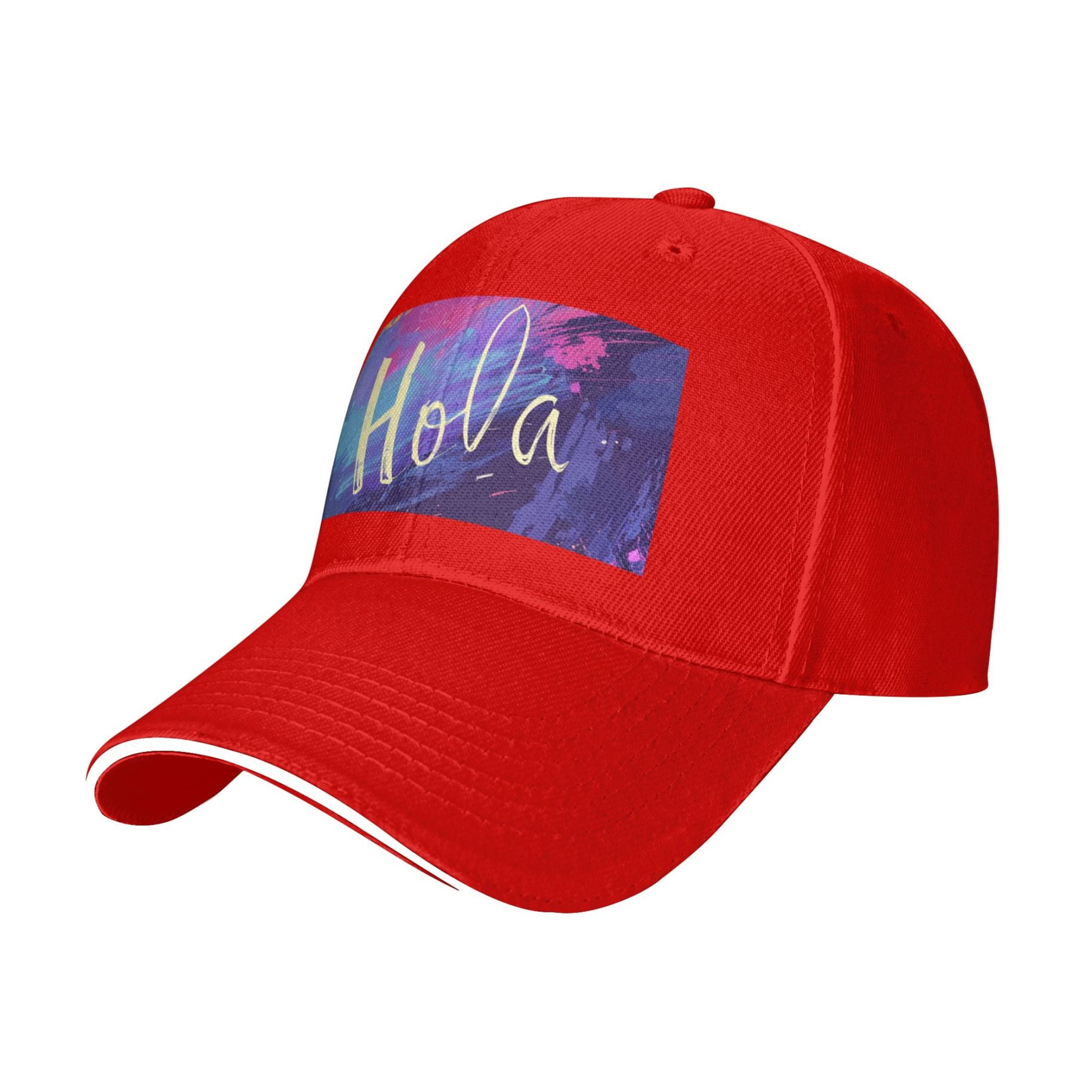 POBUDS - Watercolor Hand Painted Hola Baseball Cap Adjustable Size for ...