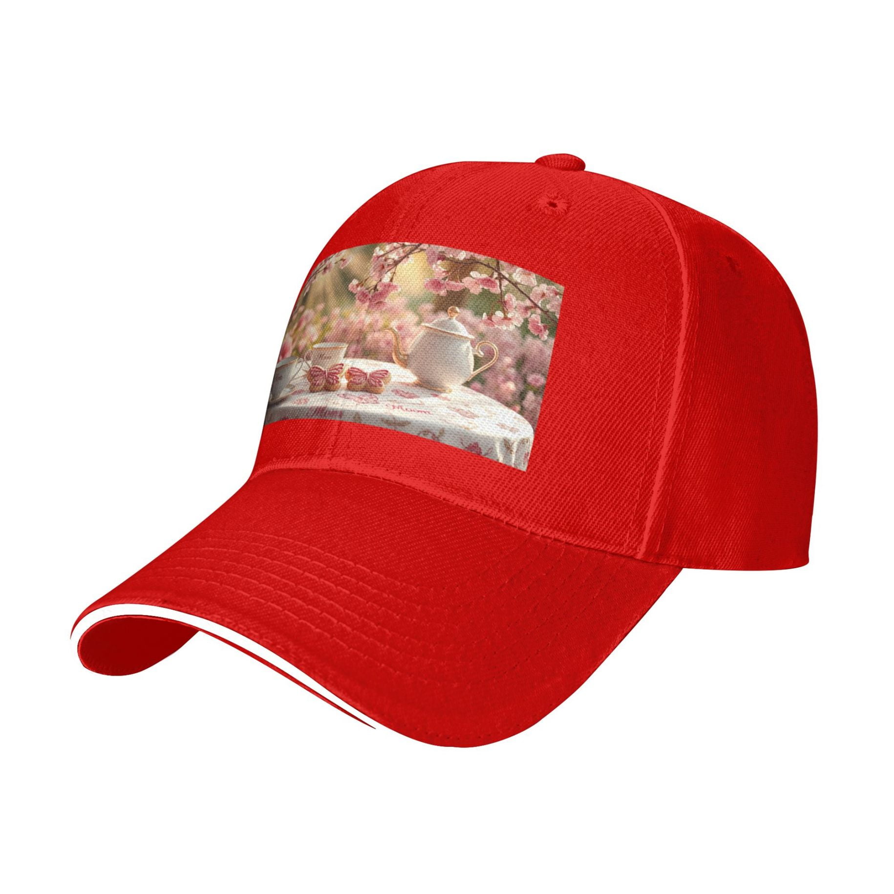 POBUDS - tea party scene Baseball Cap Adjustable Size for Running ...