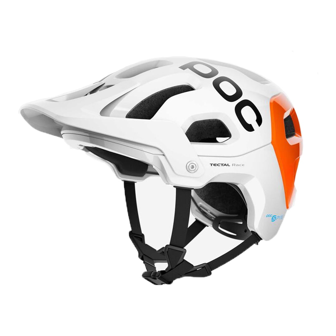 POC Tectal Race Spin NFC Helmet hydrogen white/fluorescent orange avip ...