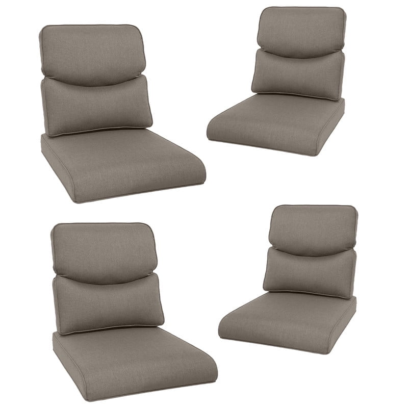 POCASSY Outdoor Chair Cushions, 22 x 25 Outdoor Cushion Set of 4 for ...