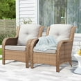 POCASSY Wicker Rattan Outdoor Chairs - Walmart.com
