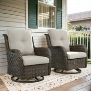 Merrick Lane Oversized Wicker Rattan Swivel Lounge Egg Chair for Indoor/Outdoor Patio, Sunroom ...