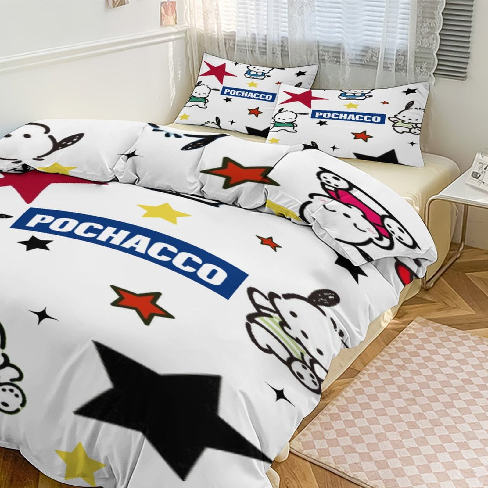 POCHA-CCO Bedding Set Anime Three-piece for Boys Girls Teens King POCHA ...