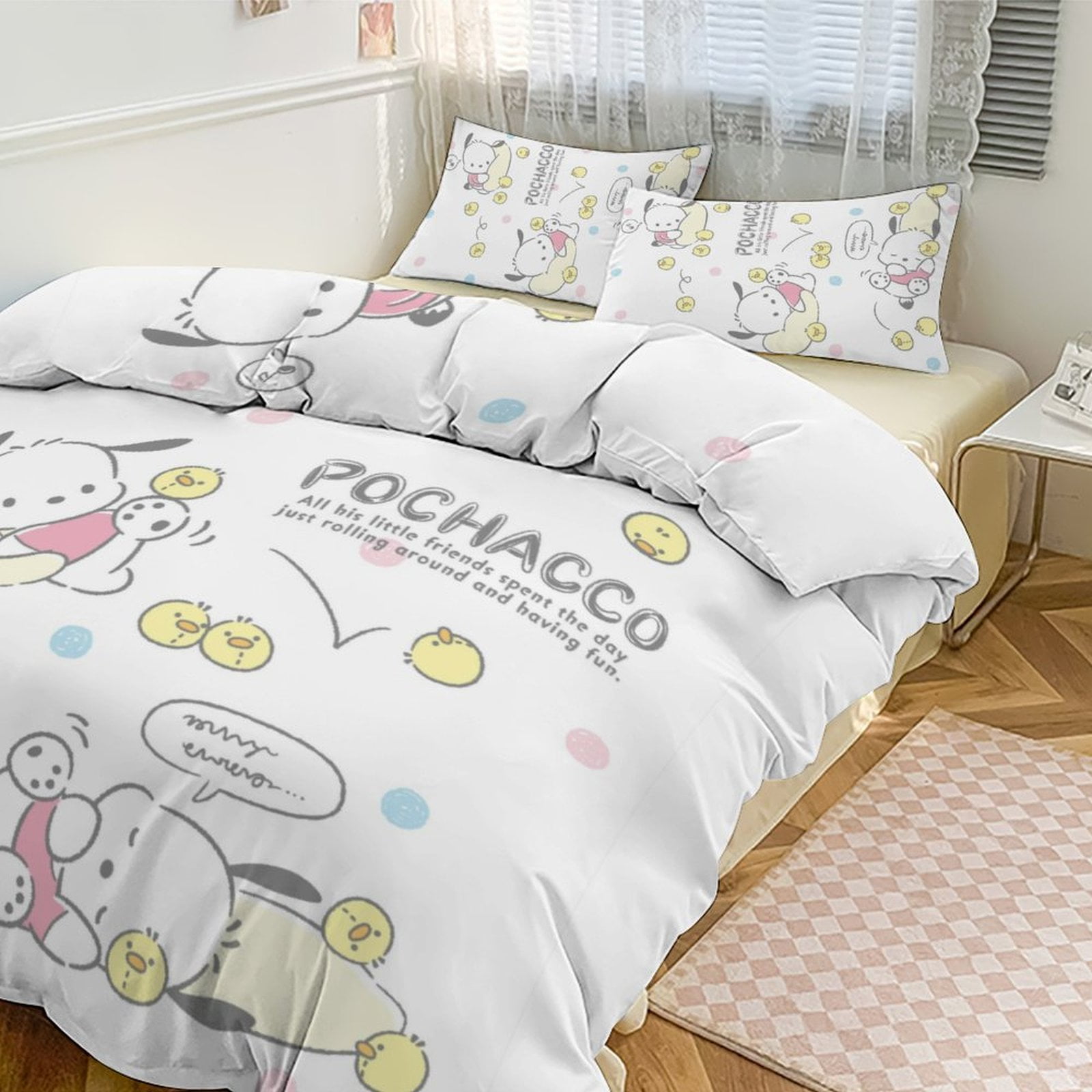 POCHA-CCO Bedding Set Anime Three-piece for Boys Girls Teens King POCHA ...
