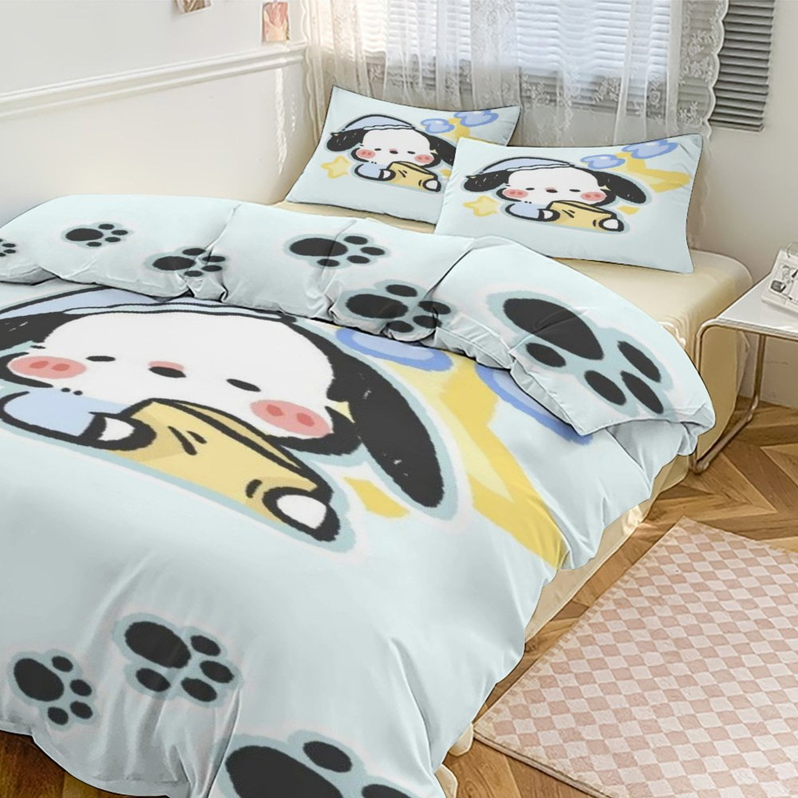 POCHA-CCO Bedding Set Anime Three-piece for Boys Girls Teens Twin POCHA ...