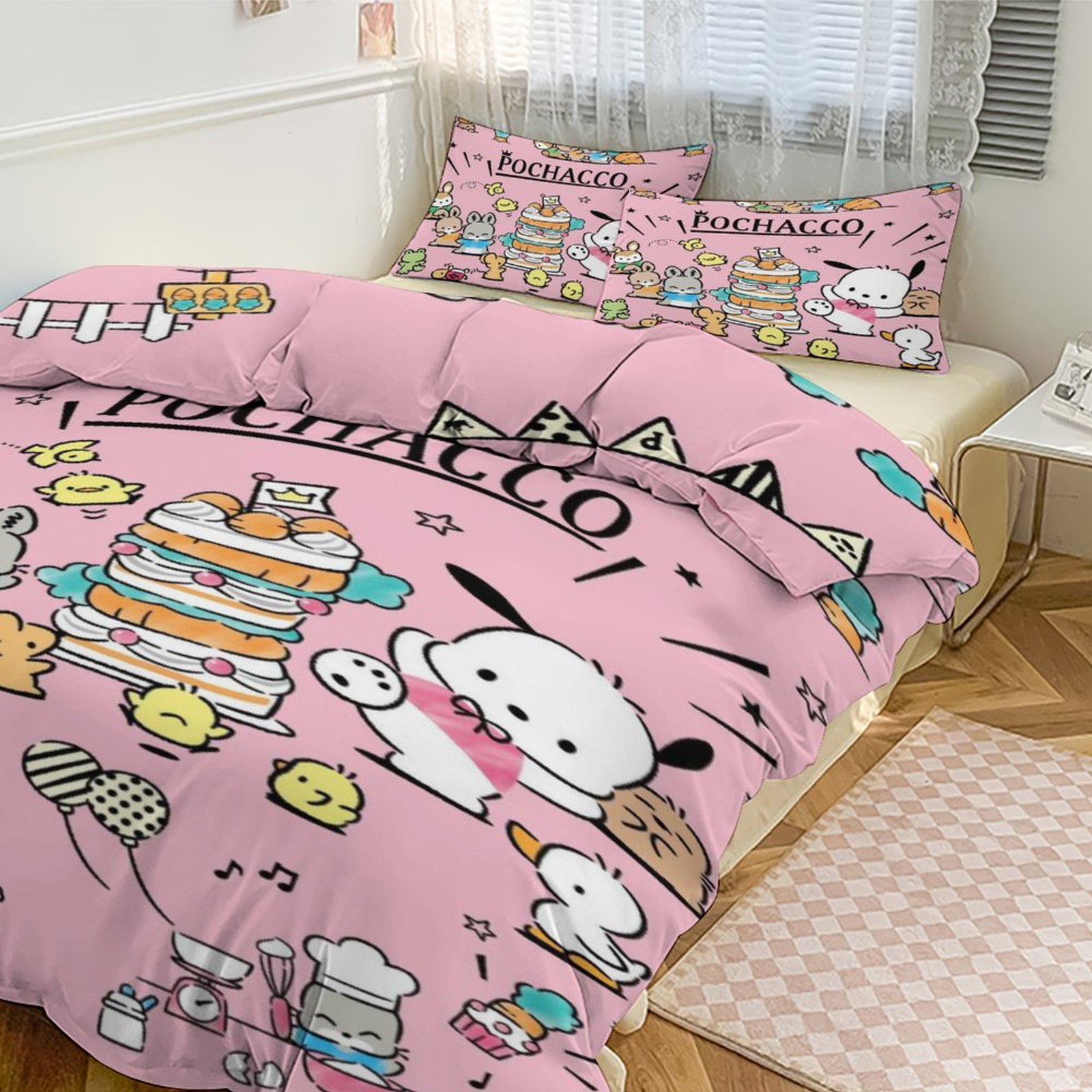 POCHA-CCO Bedding Set Anime Three-piece for Boys Girls Teens Twin POCHA ...