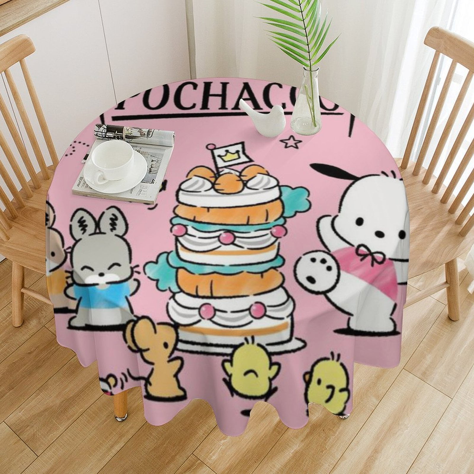 POCHACCO Tablecloth Anime for Dining Table Picnic Gift 50x50in POCHACCO ...