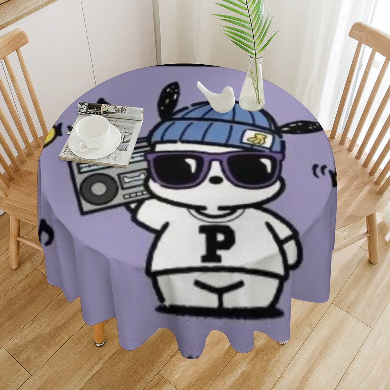 POCHACCO Tablecloth Anime for Dining Table Picnic Gift 70x70in POCHACCO ...
