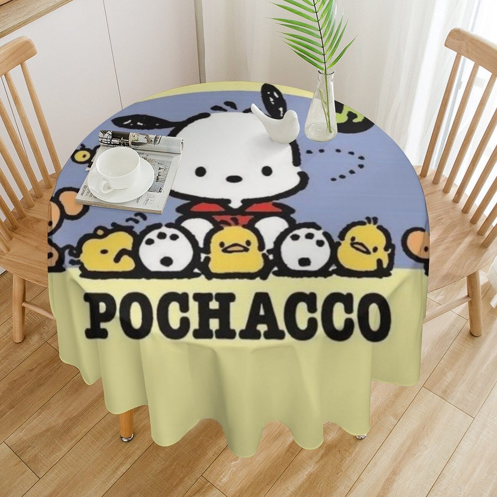 POCHACCO Tablecloth Anime for Dining Table Picnic Gift 70x70in POCHACCO ...