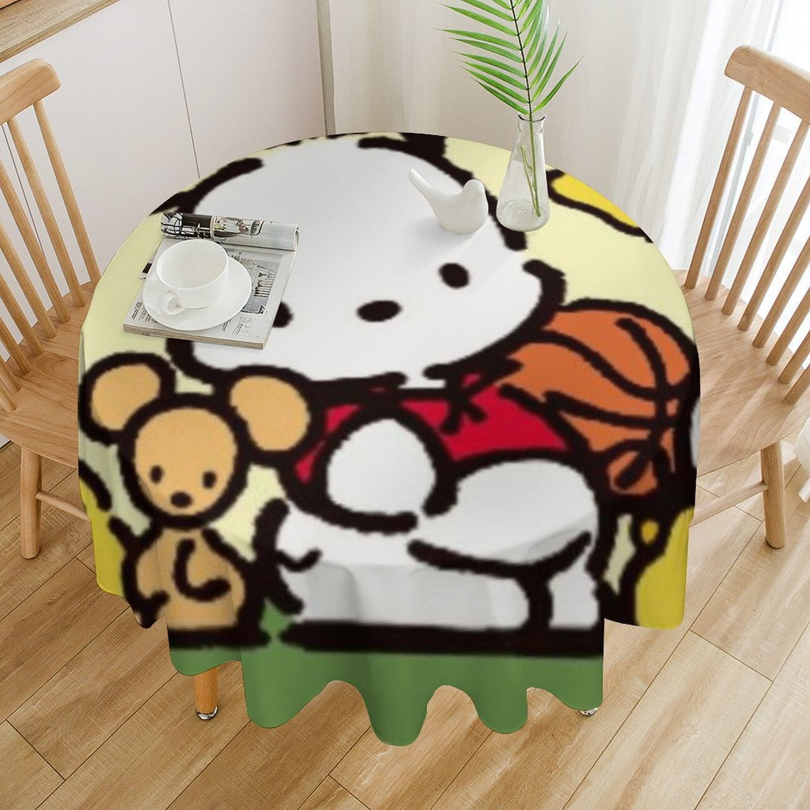 POCHACCO Tablecloth Anime for Dining Table Picnic Gift 70x70in POCHACCO ...