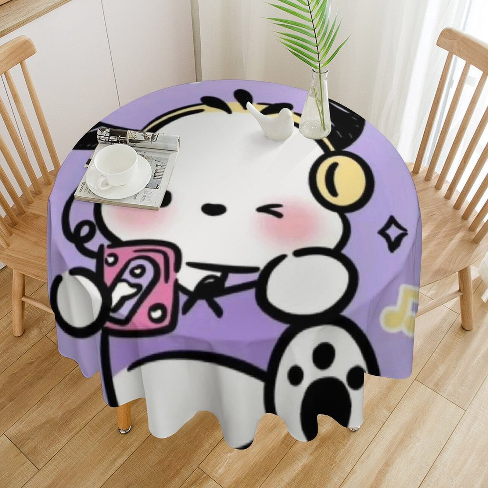 POCHACCO Tablecloth Anime for Dining Table Picnic Gift 70x70in POCHACCO ...