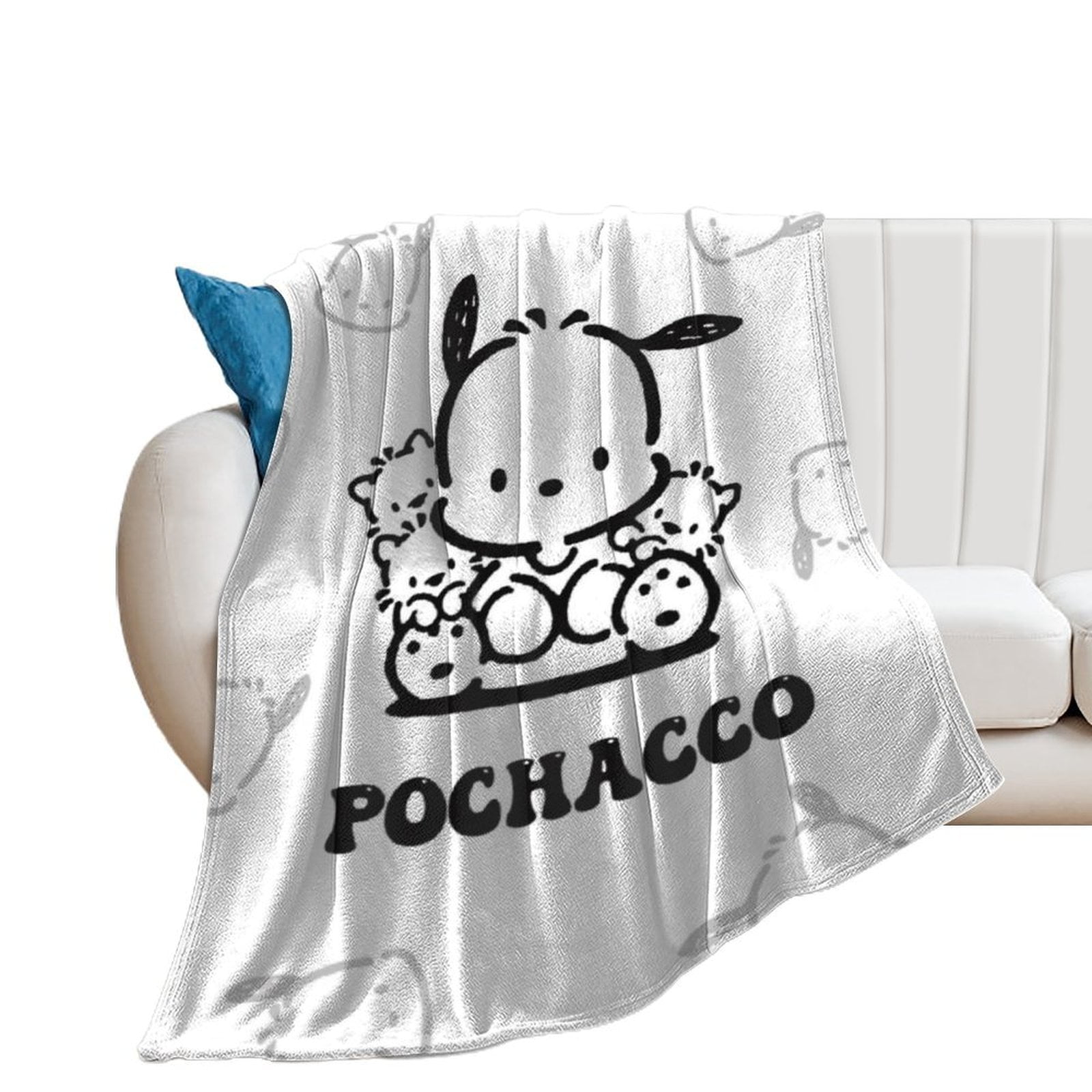 POCHACCO Throw Blanket Flannel Anime for Girls Boys Men Women POCHACCO ...