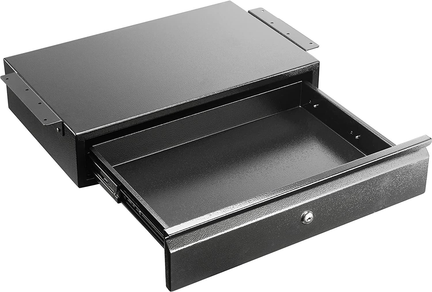 POCHAR 17.75" Steel Under Desk Drawer with Lock & Keys - Attachable ...