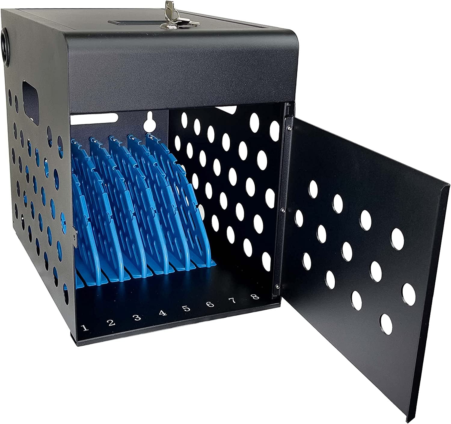 POCHAR 8-Device Chromebook Charging Cabinet for Classroom - Laptop Lock ...