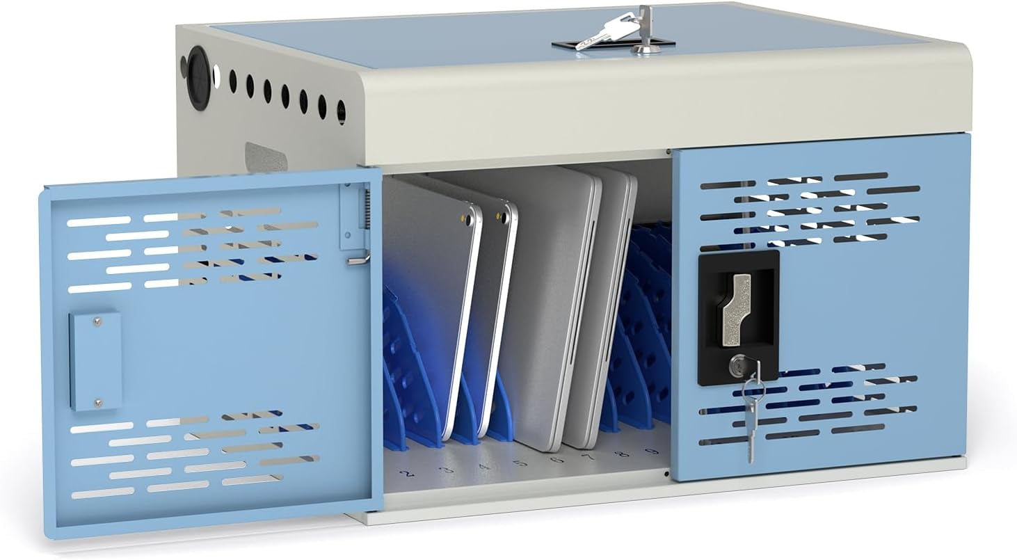 POCHAR Fully Assembled 16 Devices Laptop Charging Station for ...
