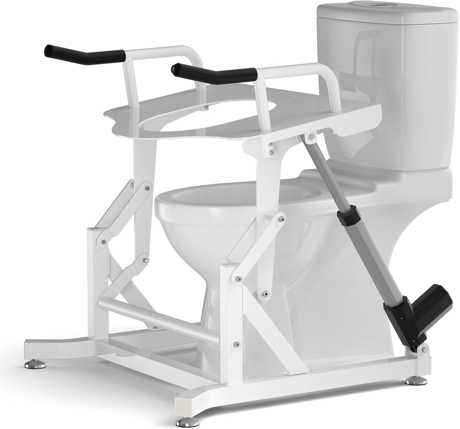 POCHAR Electric Toilet Seat Riser with Handles for Seniors and Disabled ...