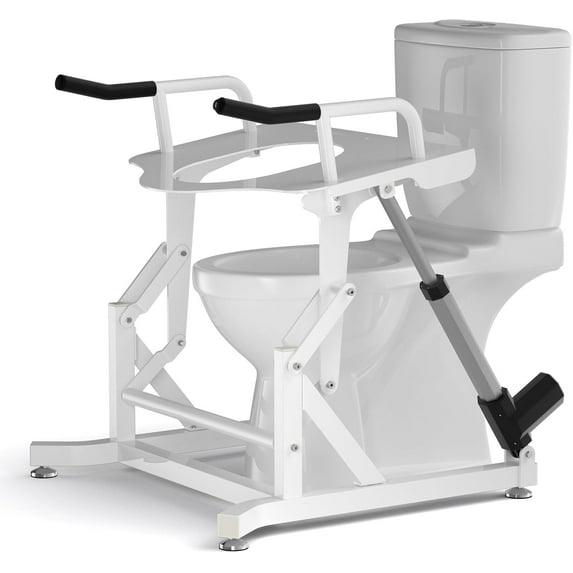 POCHAR Electric Toilet Seat Riser with Handles for Seniors and Disabled ...