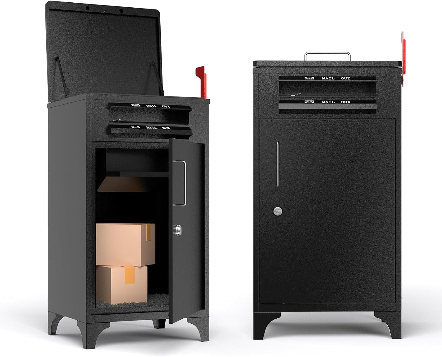 POCHAR Large Package Delivery Boxes for Outside - Heavy-Duty Steel ...